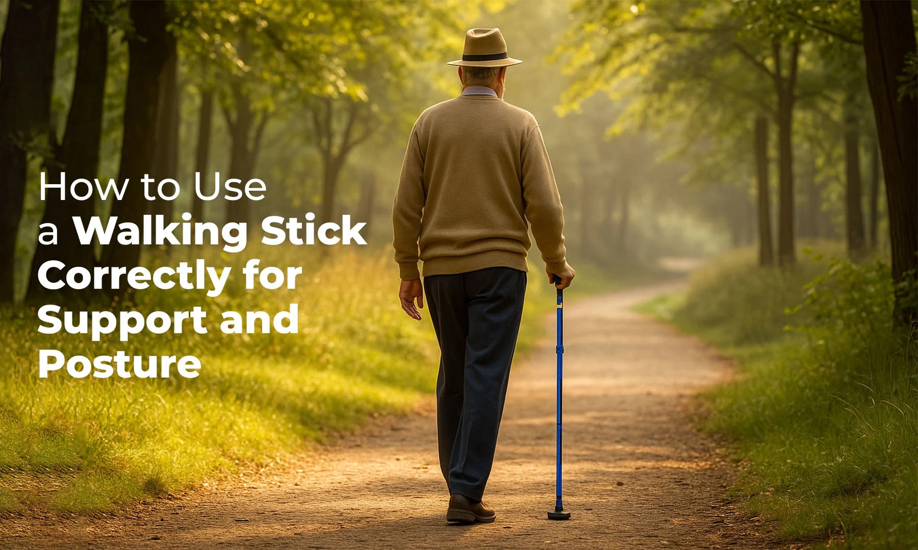 How to Use a Walking Stick Correctly for Support and Posture – Mexple